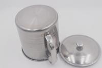 China 4pcs 10-13cm High quality stainless steel cup chrome soup cup with handle and lid for sale