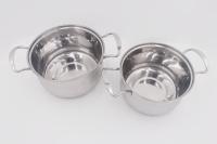 China 16,18cm  Kitchenware mirror polishing stockpot metal steel cooking stew pot with handle for sale