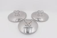 China 4pcs Household items grade steel cooking pot round shape America soup pot with metal handle for sale