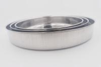 China 28+32+36cm TV shopping stainless steel durable baking dishes kitchen big round tray for sale