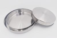 China 3pcs Hot sale commercial non stick steel deep dish microwave round anodized pizza pan for sale