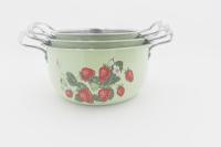 China 6pcs Wholesale classic cookware set SS cooking pots multi color stock pot with cover for sale
