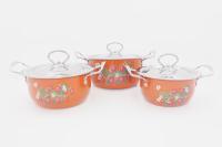 China 16,18,20cm Multi-functional boiling soup pot different colors metal steel cooking pot for sale