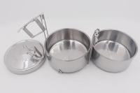 China 26cm 2/3/4/5-Tier Best selling food basket mirror polishing stainless steel tiffin box carrier stackable bento lunch box for sale