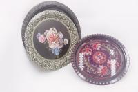 China 30cm Wedding restaurant events flower design bone plate for party  decorative wedding dish set for sale