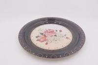 China 45cm Table decoration big round dinner plates flower series pattern vegetable and fruit dish for sale