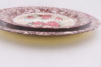 China 60cm Wedding decoration stainless steel dinner plates set new style flower round shape dinner sets for sale