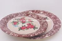 China 70cm High quality tray dinner plate bagasse cheese dishes dinner round dish flat plate sets for sale for sale