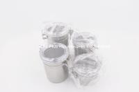China 4pcs set Wholesale 304#stainless steel round tea tin candy can food storage canister with plastic lid for sale