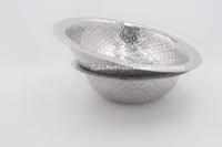 China 34cm Non-magnetic noodle bowl multi-functional steel soup pot customizable deepen soup basin with lid for sale