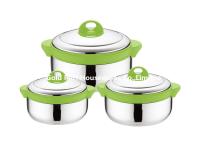 China 6pcs Energy-saving bakelite handle food stainless steel cooking pot kitchen food warmer pot  for customized for sale