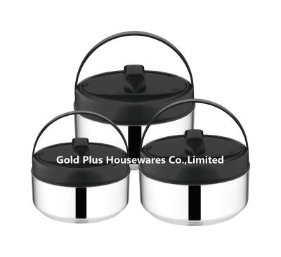 China 6pcs Heat insulation pot keep warm stainless steel food bowl set Noodle bowl with lid for sale