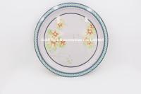 China 40cm Indian market flower theme breakfast tray round shape party food service tray with custom print for sale