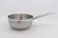 China 20cm High quality kitchenware stainless steel milkpan saucepan frying pan for Kitchen for sale