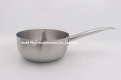 China 20cm High quality kitchenware stainless steel milkpan saucepan frying pan for Kitchen for sale