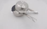 China 22cm Outdoor picnic tools nonmagnetic instant noodle pot satin finish soup pot stainless steel water ladle/soup ladle for sale