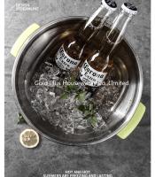 China 609g Factory direct custom luxury mini wine ice bucket tubs for beer thickened type stainless steel drinking bucket for sale