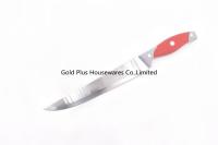 China 8 inches Portable multifunction strong quality knife red handle stainless steel cutting fruit petty knife for sale