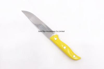 China Factory innovation kitchen knife set anti-bacterial steel knives with PP handle thickness 0.8mm heavy-duty fruit knife for sale
