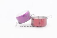 China 8-10cm Home kitchen stockpot with steel lid double handle aluminium cookware non-stick casserole for sale