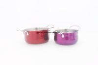 China 16-20cm New design various size aluminum non-stick casserole stainless steel cooking soup hot pot for sale