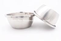 China 28cm Wash basin with special design kitchenware 304 food grade stainless steel round deep mixing basin for sale