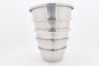 China 18cm Wall mounted cat pet water food container feeder 1.8A stainless steel food bowl for sale