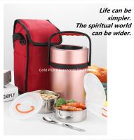 China ECO friendly stainless steel vacuum bento lunch box high quality 2.2L multicolor food warmer for sale