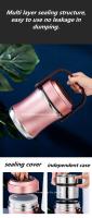 China Wholesale customer logo stainless steel tiffin bento lunch box cooling food containers thermo for kids for sale