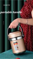 China BPA free stainless steel vacuum insulated food container hot sale 2000ML double wall vacuum insulated pot for sale