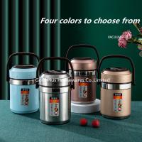China Promotional adults lunch box  vacuum insulated thermos food jar 2.0L tiffin lunch pot with 304 stainless steel for sale