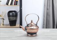 China 18cm Office hot water mirror finishing coffee kettle stainless steel teapot with infuser for loose tea for sale