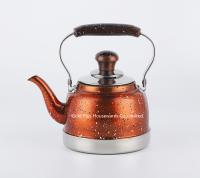 China 1L Good price matt brushed stainless steel body whistling kettle red color fast boiling water coffee pot for sale