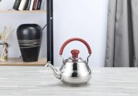 China 1L Economic kettle with natural color for promotional gift stainless steel whistling tea kettle with stain filter for sale