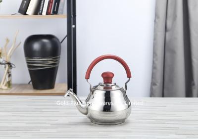 China 1L Economic kettle with natural color for promotional gift stainless steel whistling tea kettle with stain filter for sale