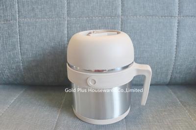 China Top quality 1.5L khaki color keep warm water soup pot 304 SS easy carrier vacuum food container for sale