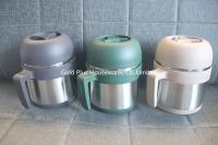 China Promotional best price colorful thermal lunch pot grade metal steel bento vacuum lunch box with bowl and single handle for sale