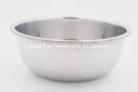 China 22cm Manufacturers ordinary round kitchen stainless steel washing basin food serving stainless steel tray for sale