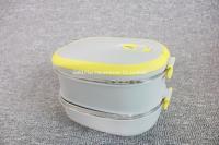 China Home storage boxes multi-layer heat preservation leakproof stainless steel lunch box removable divider food box for sale
