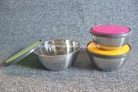 China Wholesale heat insulated serving rice bowl hot selling stainless steel multifunctional beat eggs bowls with cover for sale