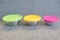 China 6pcs kitchen mixing bowl set big capacity stainless steel salad baking bowl high quantity non-toxic soup bowls set for sale