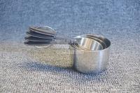 China 125ml Silver bakeware set multi purpose metal steel spoons measuring cups set of 4 for baking for sale