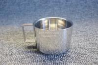 China OEM hot sale in arabic cup 3pcs bulk turkish coffee cup set stainless steel tea cup gift set with long saucer dish for sale