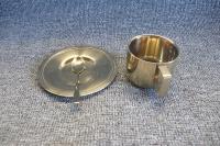 China Restaurant stainless steel coffee cup with plate coffee shop custom logo different size full set coffee mug and saucer for sale