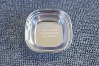 China Hot sale korean style cheap stainless steel sauces tray rectangular saucer dish with different dividers for sale