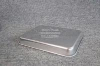China Hotel stackable stainless steel food serving trays silver color baking sheet metal steel serving plate for sale