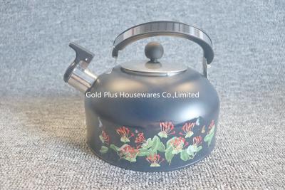 China Quality satin polished color single induction bottom whistling kettle custom camping stainless steel coffee pot for sale