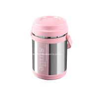 China Portable food carrier with handle stainless steel thermal food warmer 1.5L BPA free PP plastic lunch pot for sale