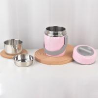 China Lunch bucket dedicated double-layer vacuum braising beaker 2L 304 metal steel insulated vacuum food jar for sale
