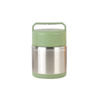 China Back to school double wall vacuum insulated leak proof warmer thermos food jar with folding spoon for sale